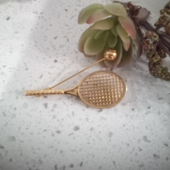 Vintage | Jewelry | Vintage Tennis Racket Stick Pin | Poshmark